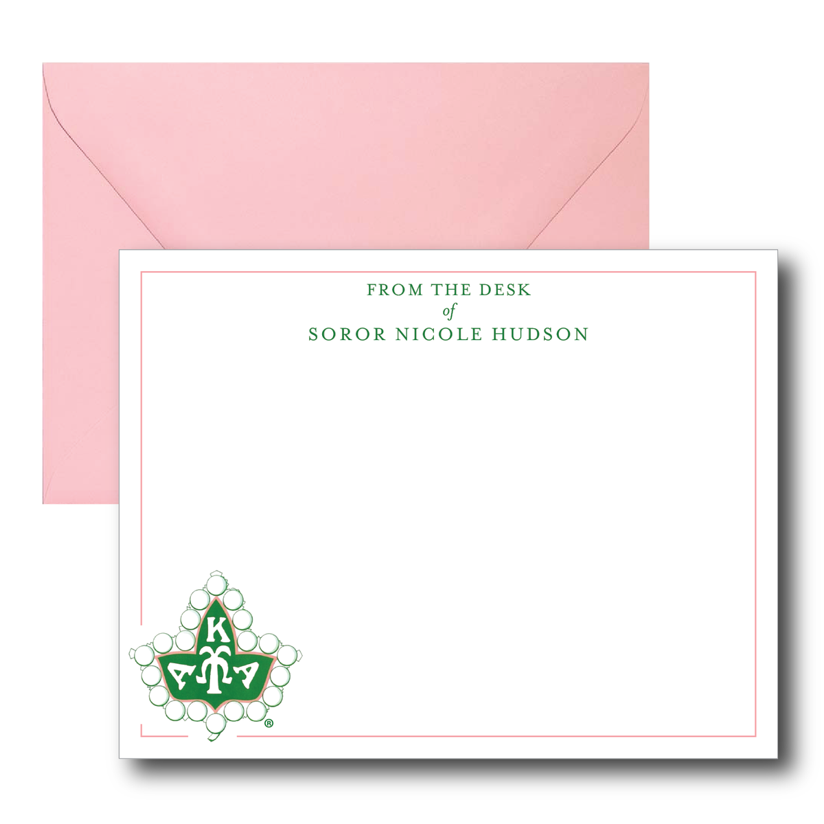 Personalized AKA Ivy Note Card – The Greek Penn