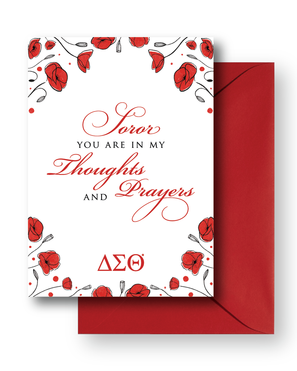 DST Thoughts and Prayers Greeting Card – The Greek Penn